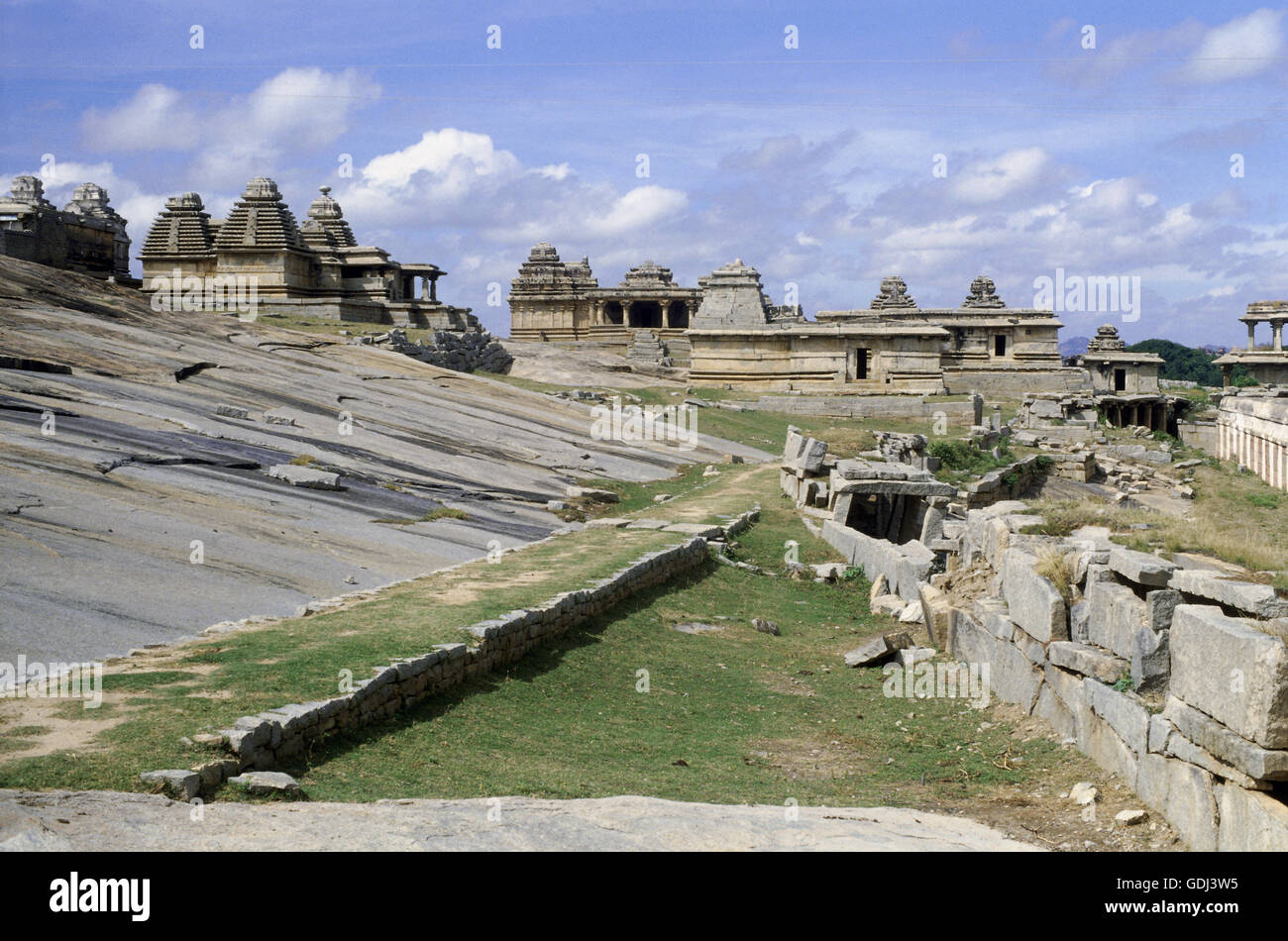 geography / travel, India, temple, Hampi, temple complex Stock Photo ...