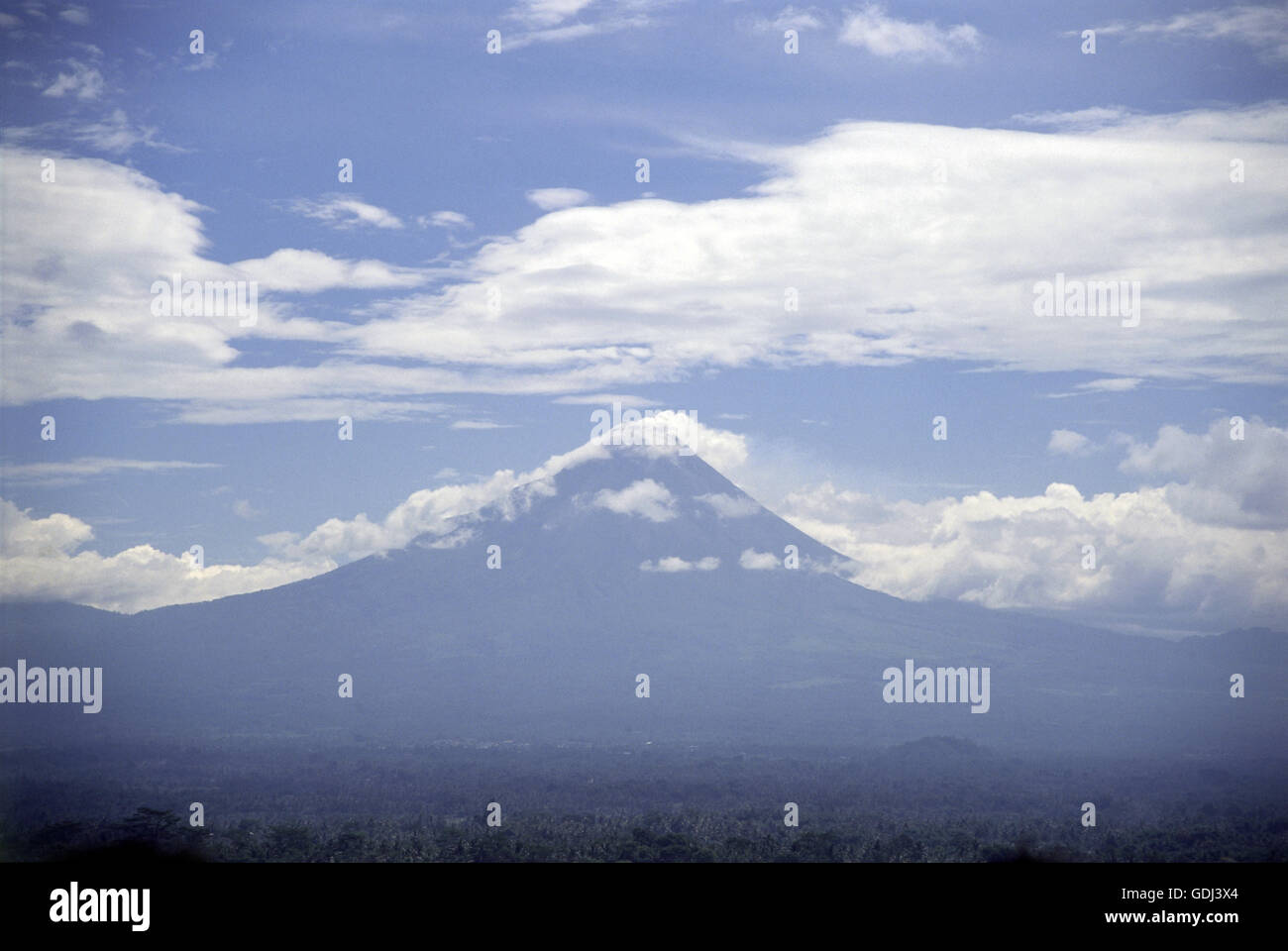 geography / travel, Indonesia, Java, Mount Merapi, active Stock Photo ...