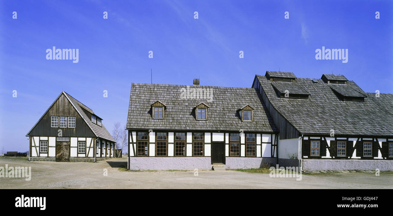 geography / travel, Germany, Saxony, Freiberg, opencast mining ...