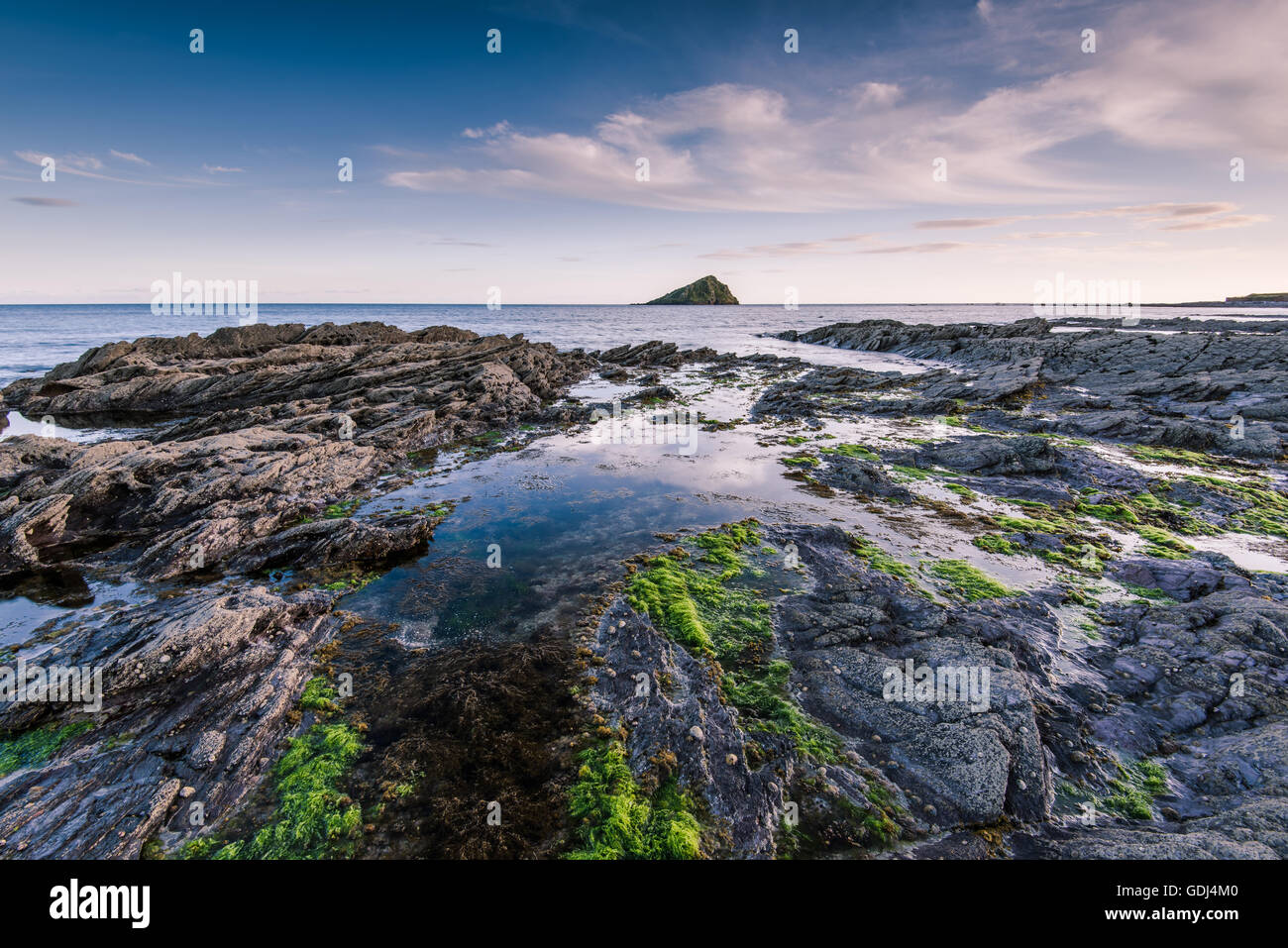 Small rocky island sunrise hi-res stock photography and images - Alamy