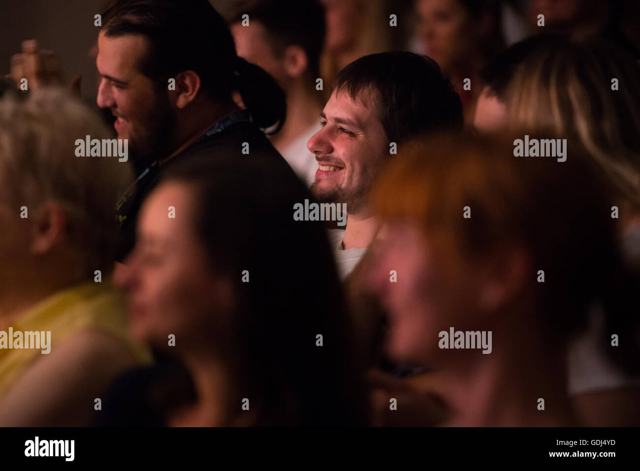 Audience laughing and enjoying stand-up comedy at Festival Lent ...