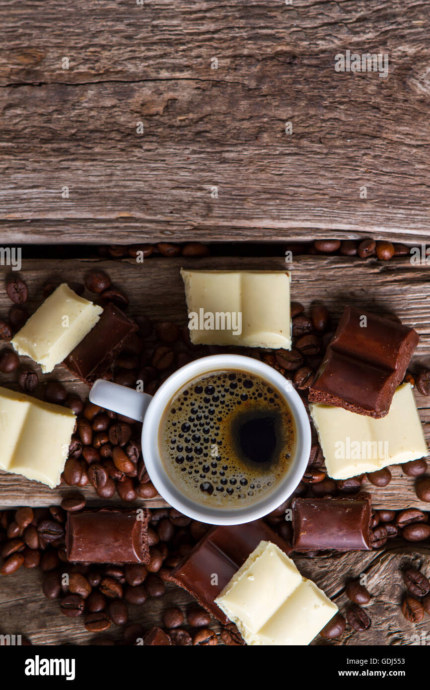 Cup filled with coffee Stock Photo - Alamy