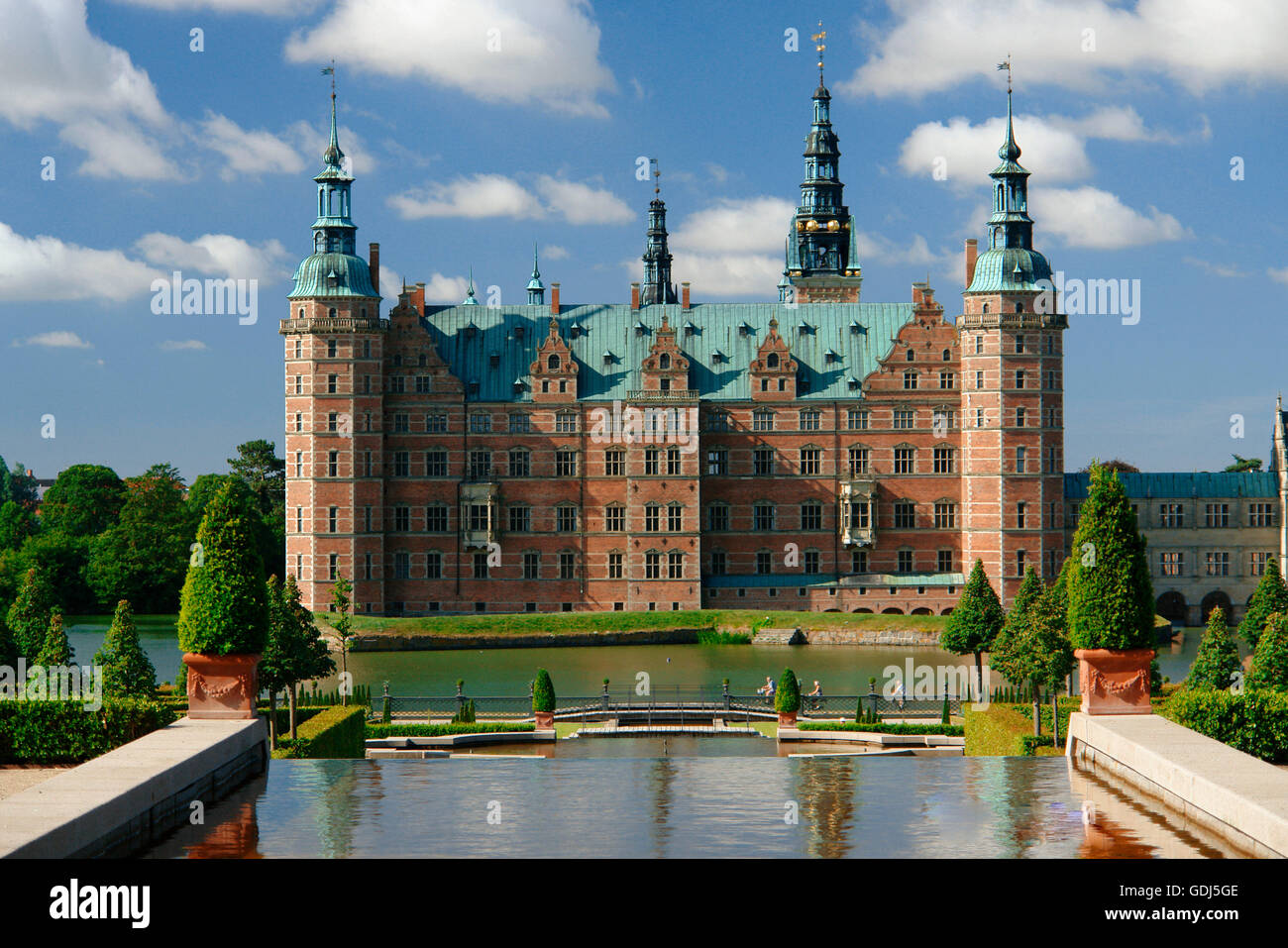 geography / travel, Denmark, Hillerod, castles, Hilleröd, Frederiksborg ...