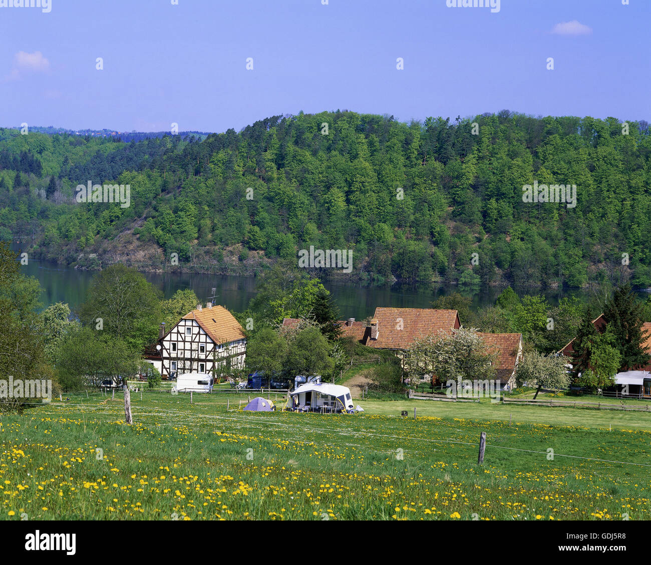 geography / travel, Germany, Hesse, landscape / landscapes, Kellerwald ...