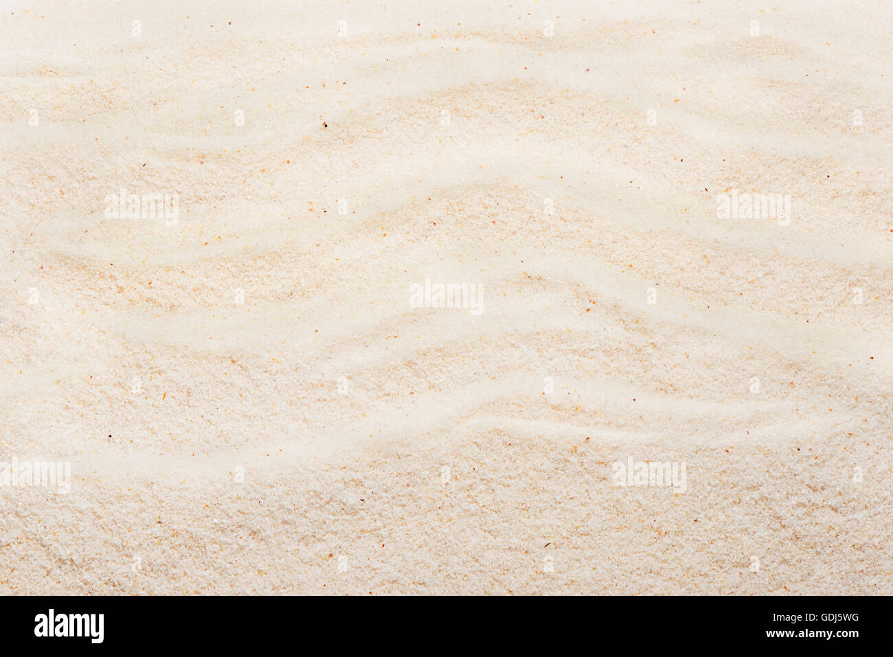 Beach sand with marks of waves. Summer beach background. View from ...