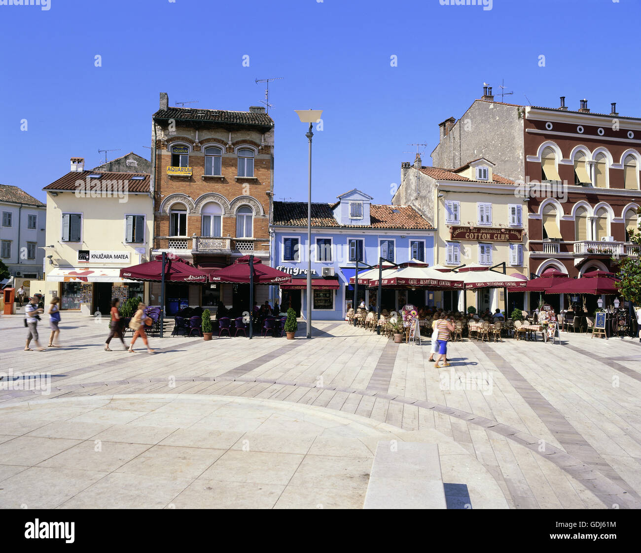 geography / travel, Croatia, Porec, squares, market square Stock Photo ...