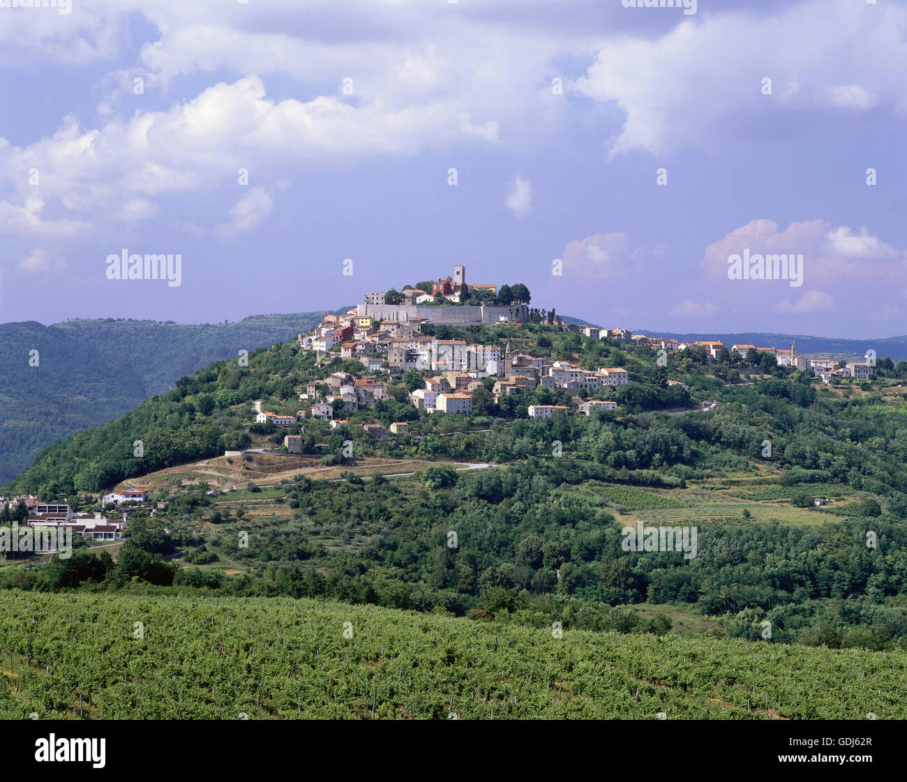geography / travel, Croatia, Motovun, city views / cityscapes, view of ...