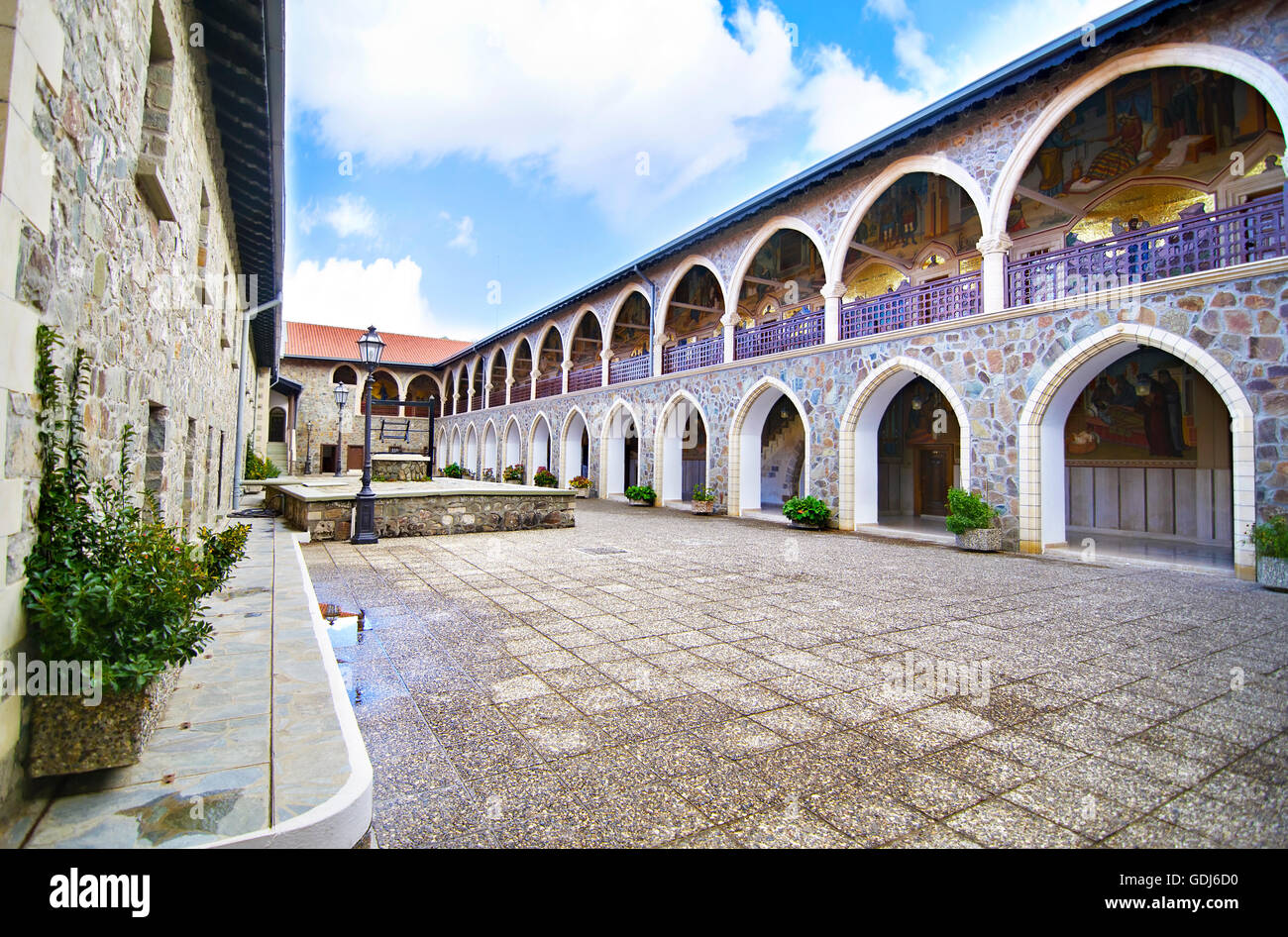 Kykkos monastery in Cyprus - famous religious places Stock Photo - Alamy