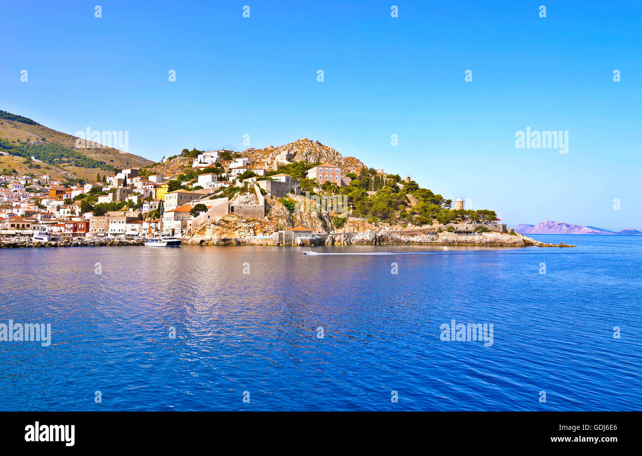 landscape of Hydra island Greece Stock Photo - Alamy
