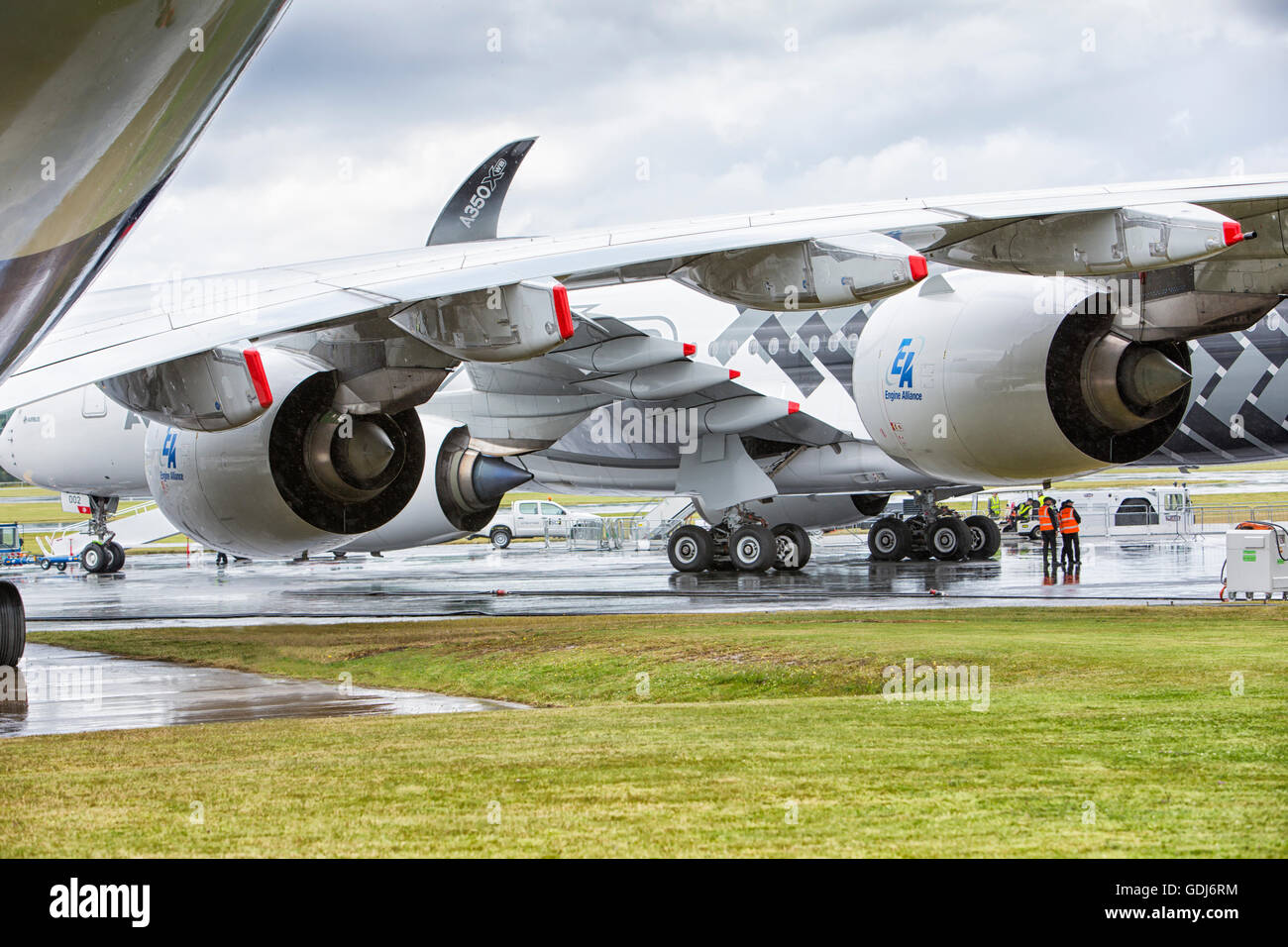 Airbus A380 and A350 Engines Stock Photo - Alamy