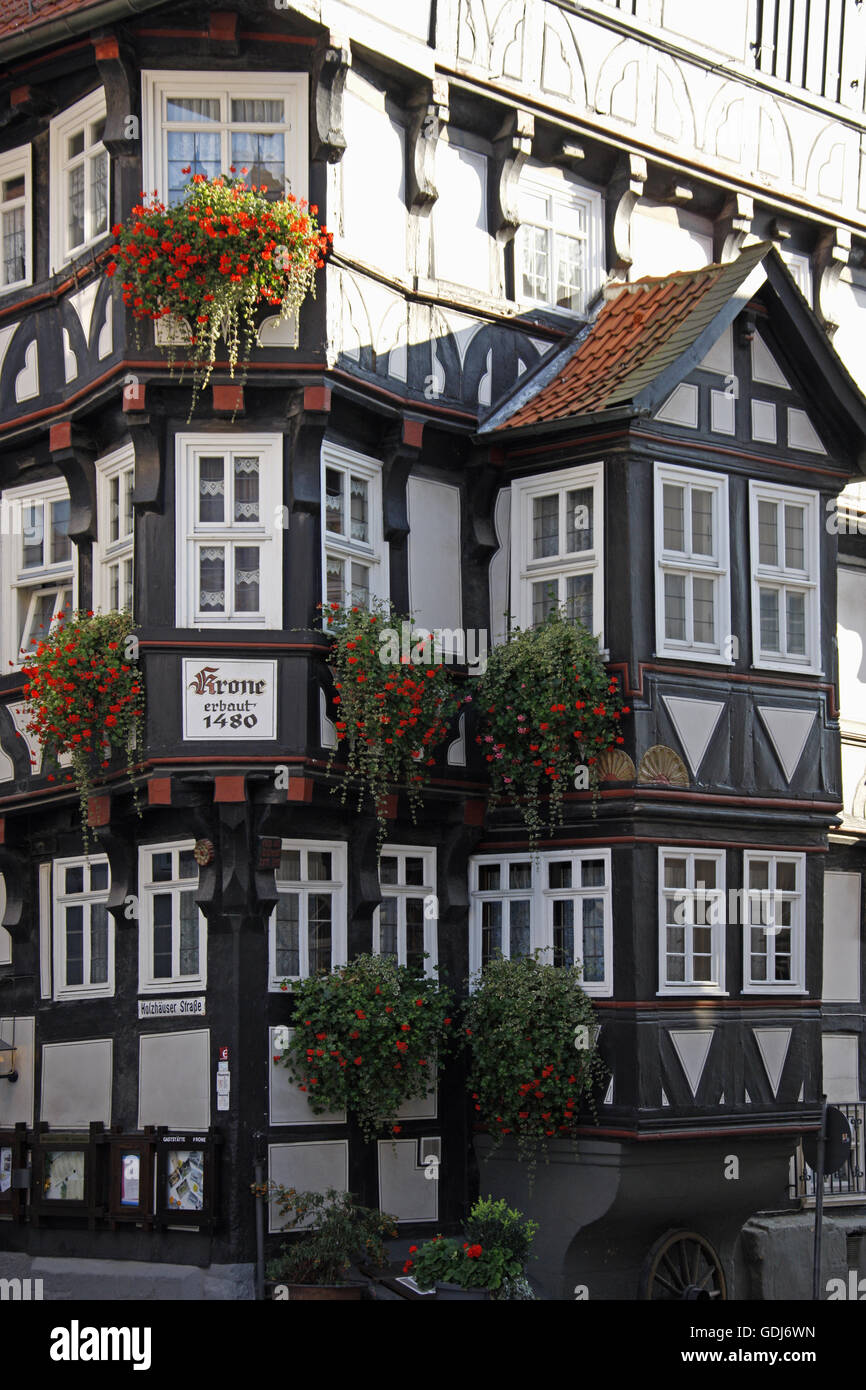 geography / travel, Germany, Hesse, Homberg an der Efze, buildings ...