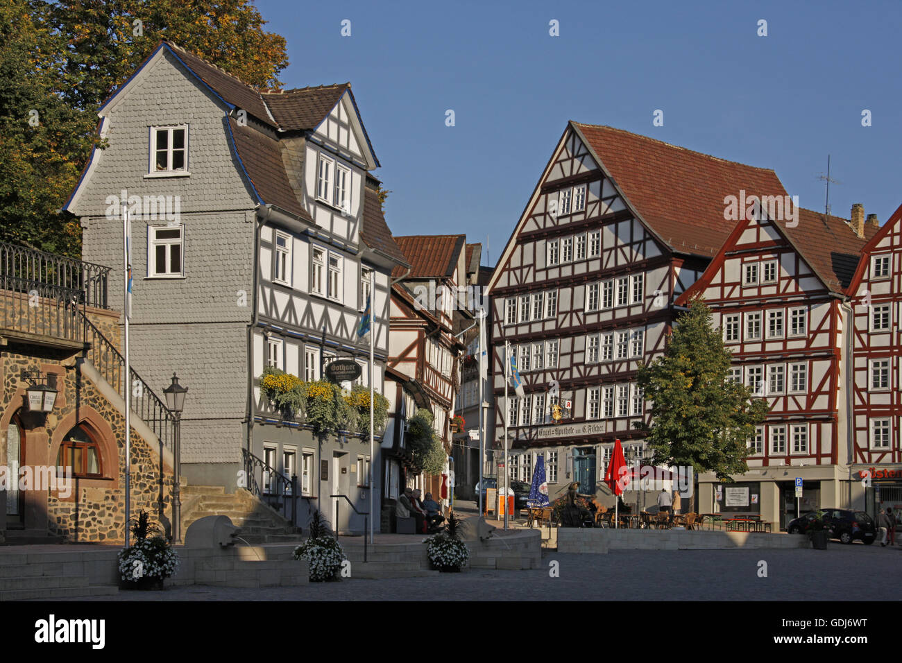 geography / travel, Germany, Hesse, Homberg an der Efze, squares ...