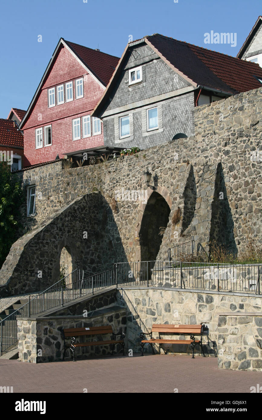 geography / travel, Germany, Hesse, Homberg an der Efze, buildings, new ...
