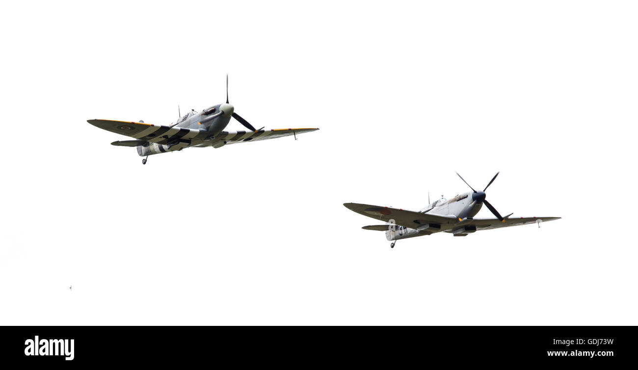 Spitfire flypast ww2 Cut Out Stock Images & Pictures - Alamy