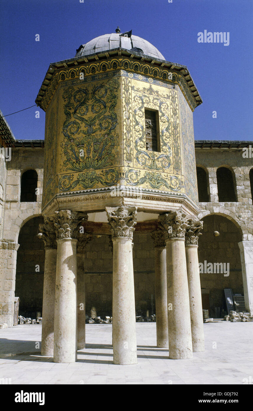 geography / travel, Syria, Damascus, buildings, Umayyad Mosque, inner ...