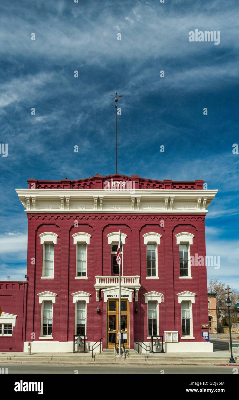 Eureka County Courthouse, built in 1879, in Eureka, Nevada, USA Stock ...