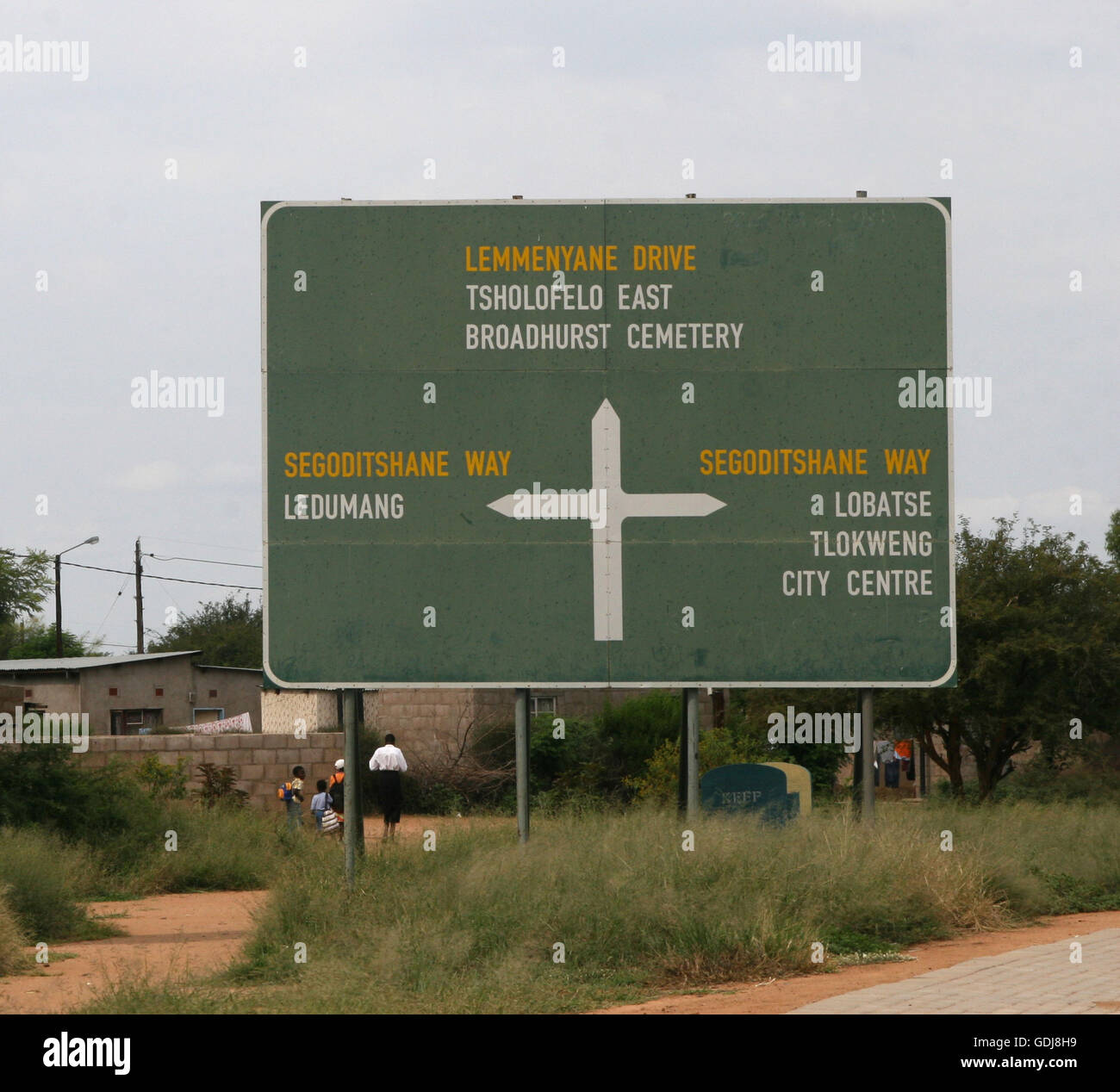 Road sign in gaborone botswana hi-res stock photography and images - Alamy