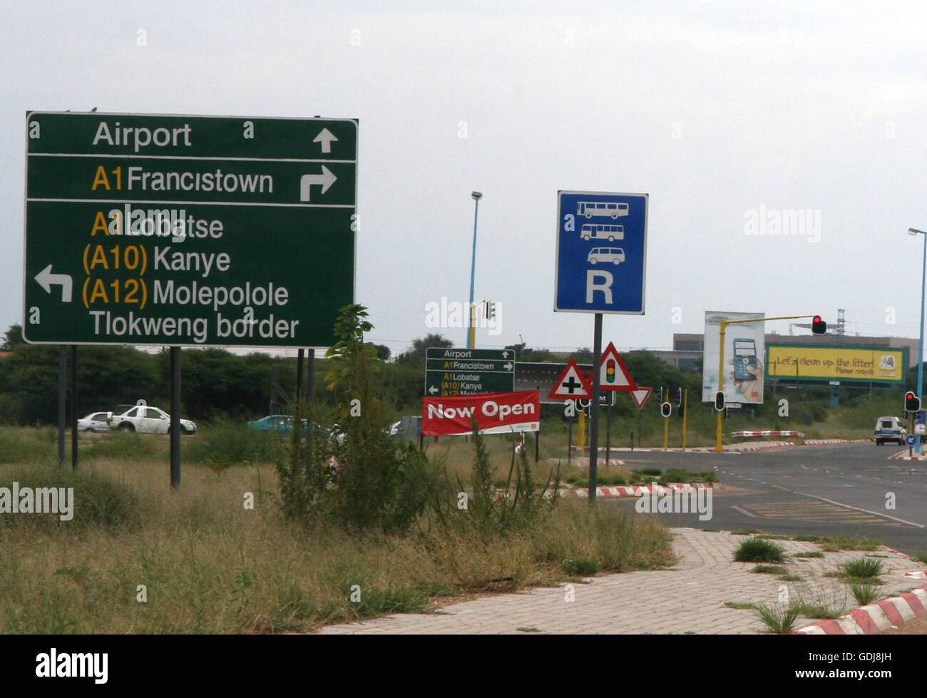 Road sign in gaborone botswana hi-res stock photography and images - Alamy