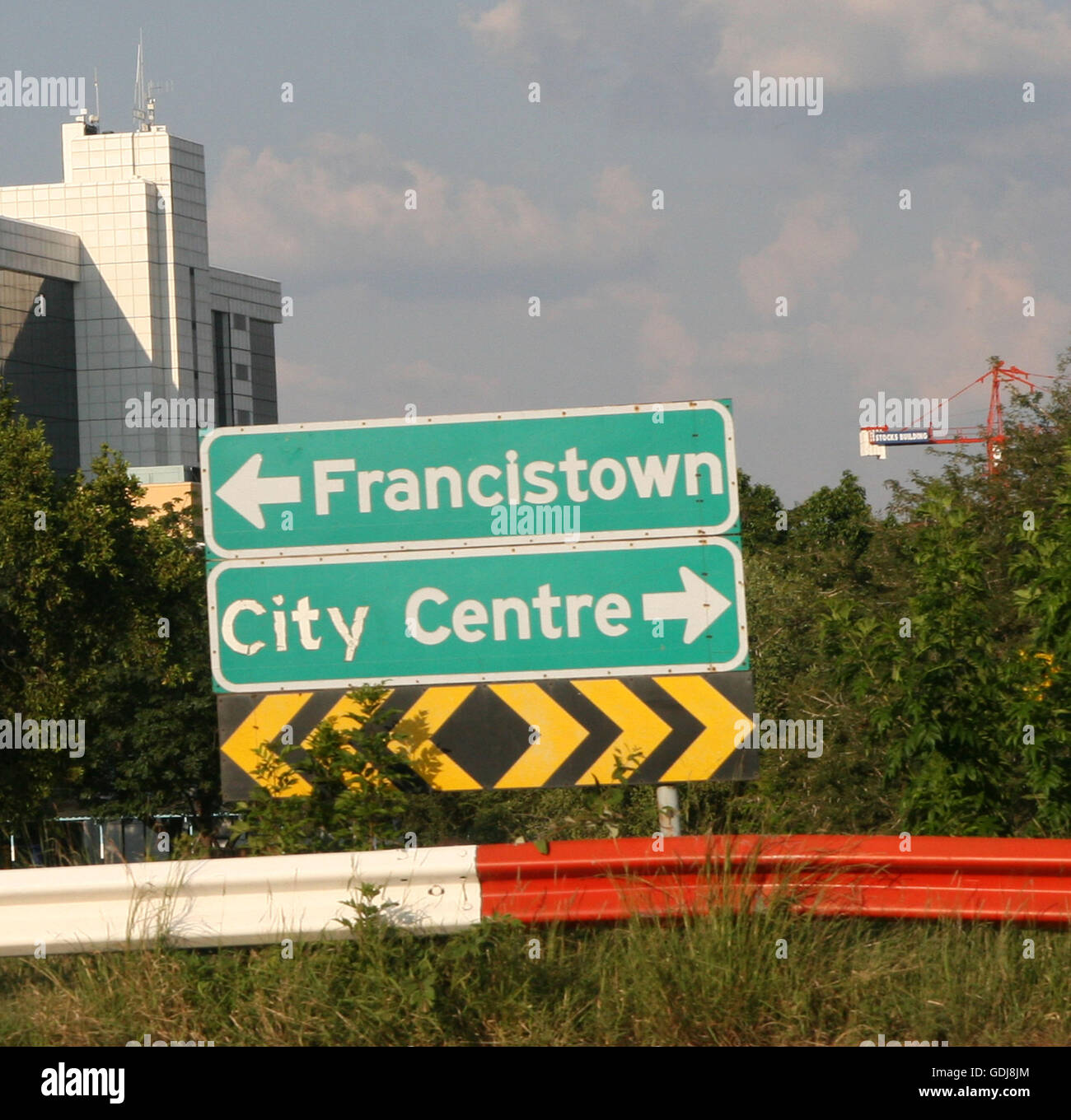 Road sign in gaborone botswana hi-res stock photography and images - Alamy