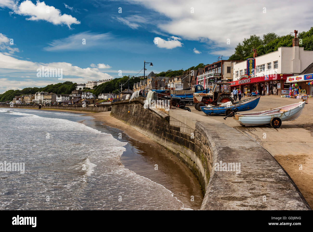 Filey coble landing Stock Photo - Alamy