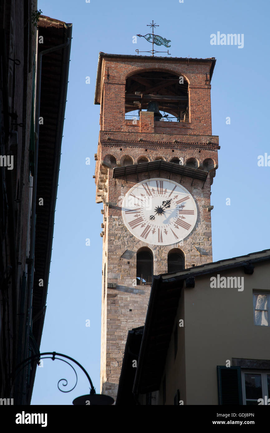 Clock Tower, Lucca; Italy; Europe Stock Photo - Alamy