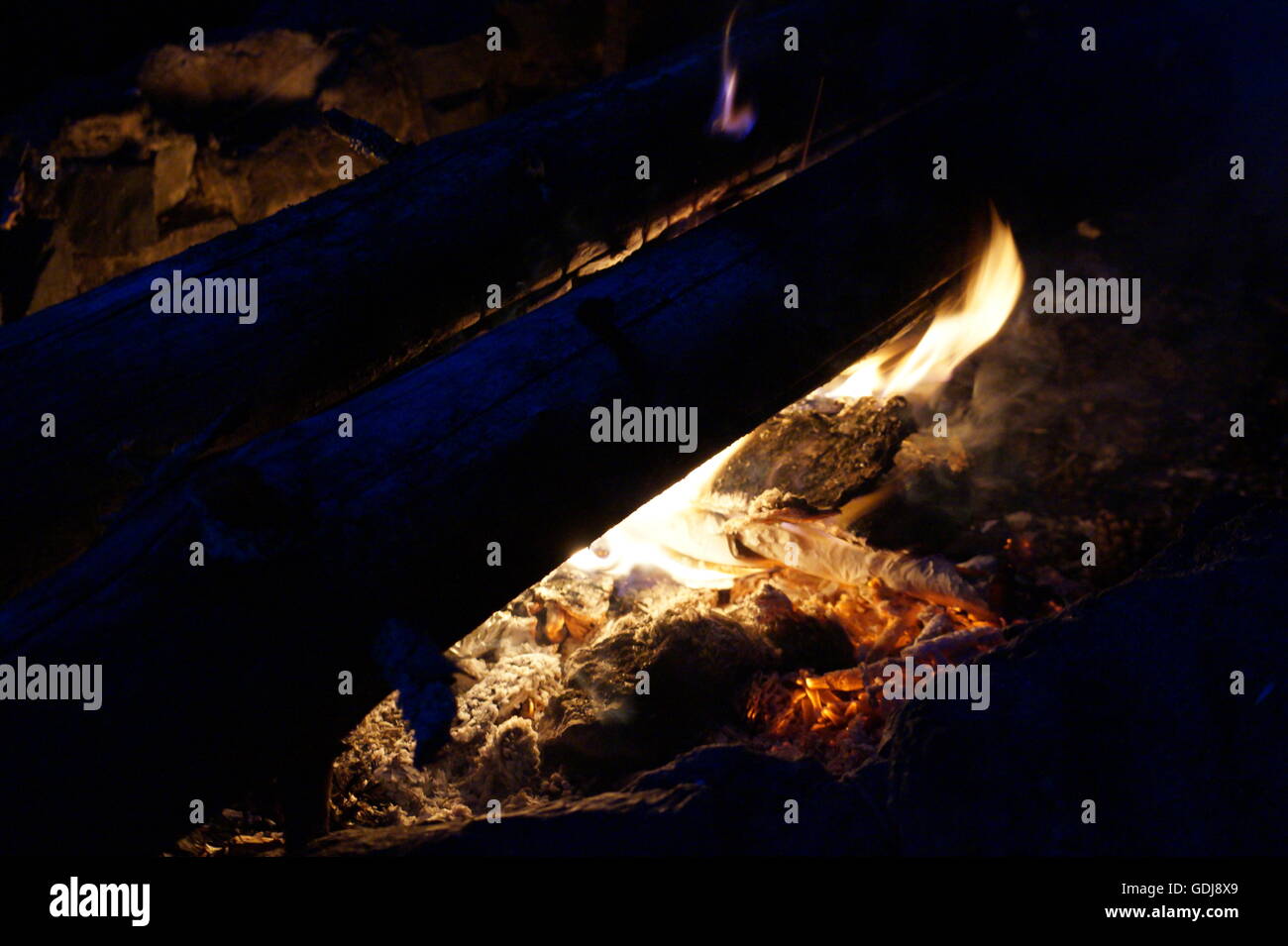 Detailed fire background full Hd ,slow motion, seamless loop Stock ...