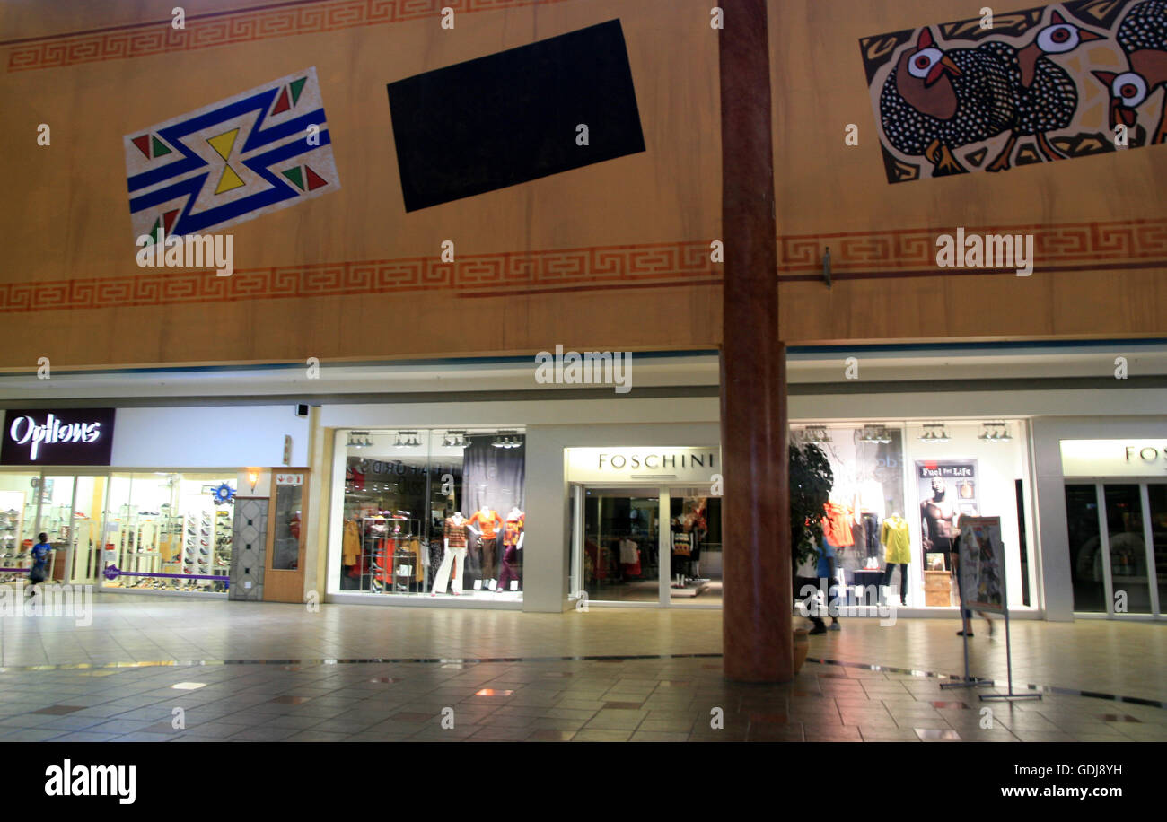 Interior of the shopping center, Gaborone, Botswana Stock Photo - Alamy