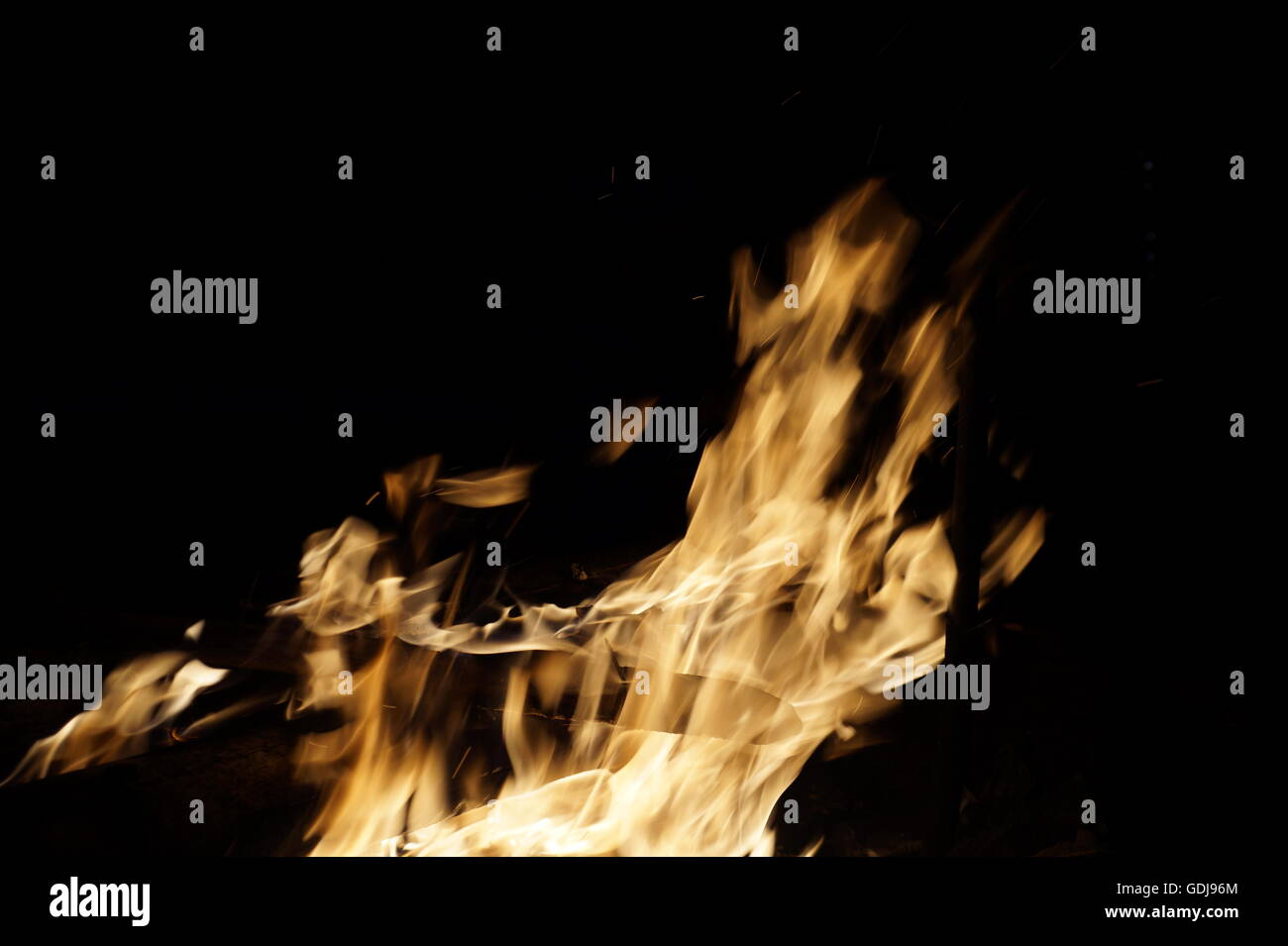 Detailed fire background full Hd ,slow motion, seamless loop Stock ...
