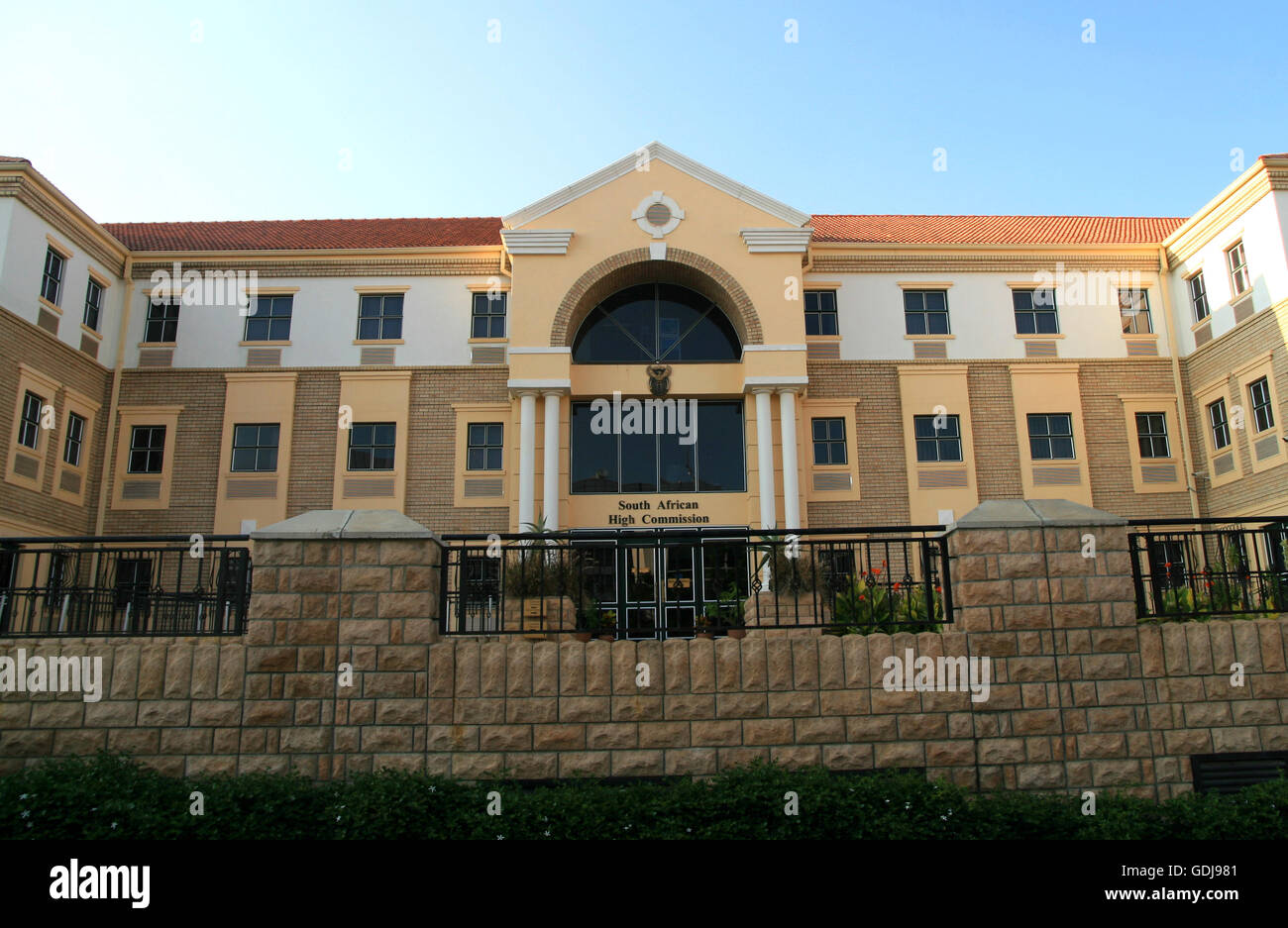 South African High Commission building, Gaborone, Botswana Stock Photo ...