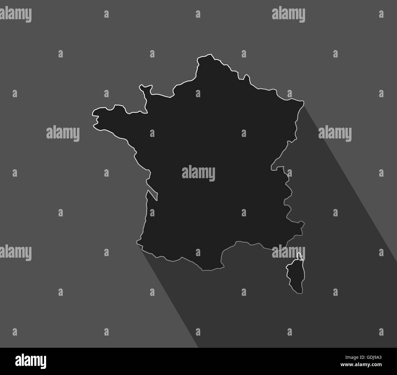 map of france Stock Photo - Alamy