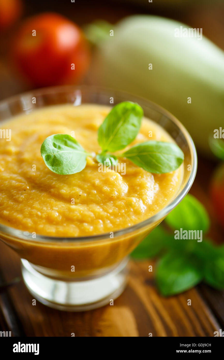 squash caviar cooked with different vegetables and spices Stock Photo ...