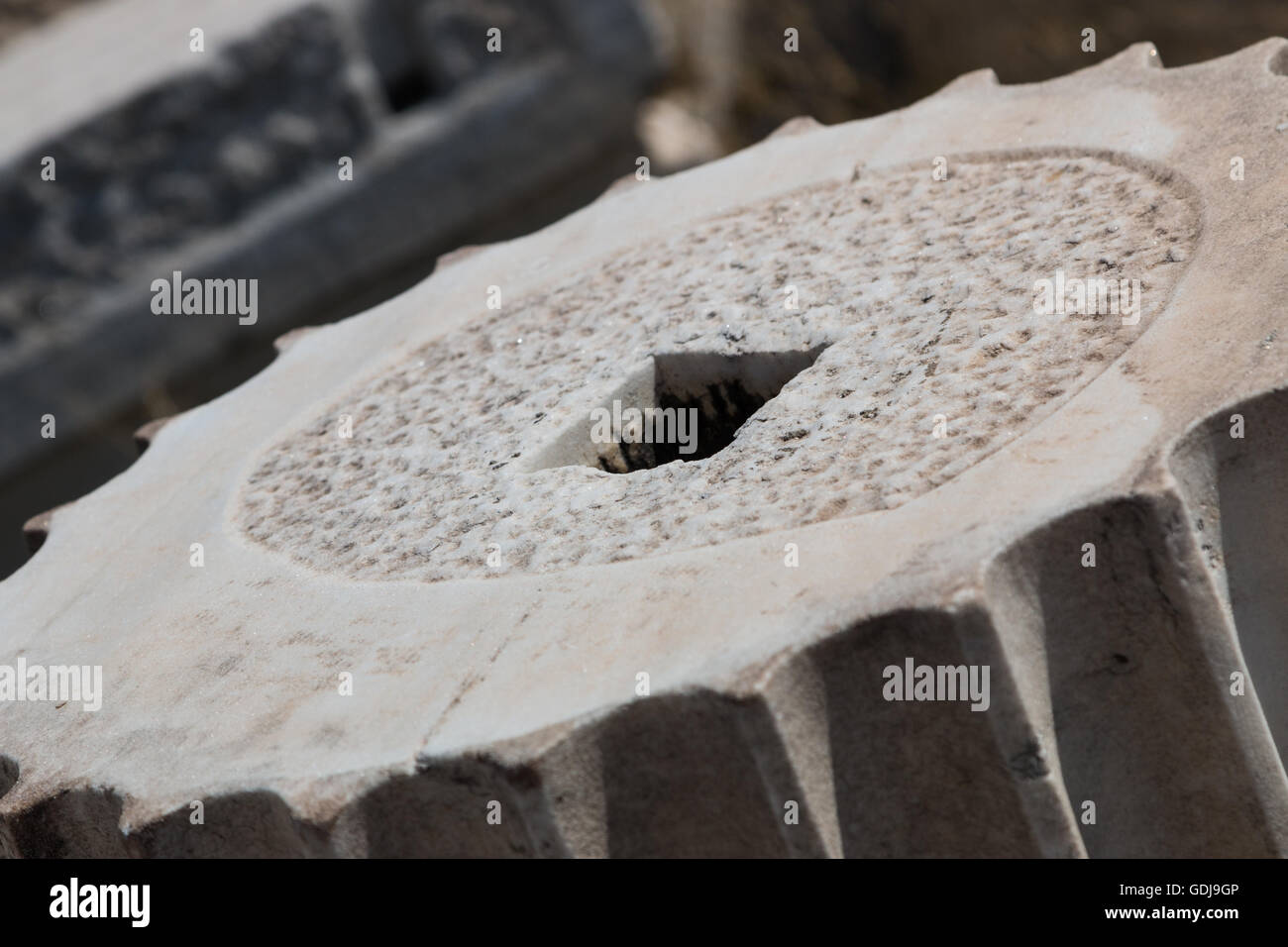Ancient Greek column remnants in Athens Stock Photo - Alamy
