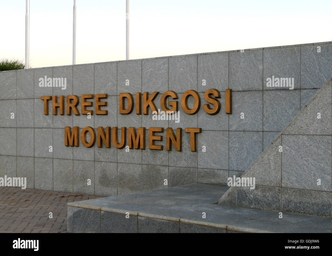 Three Dikgosi Monument, Gaborone, Botswana Stock Photo - Alamy