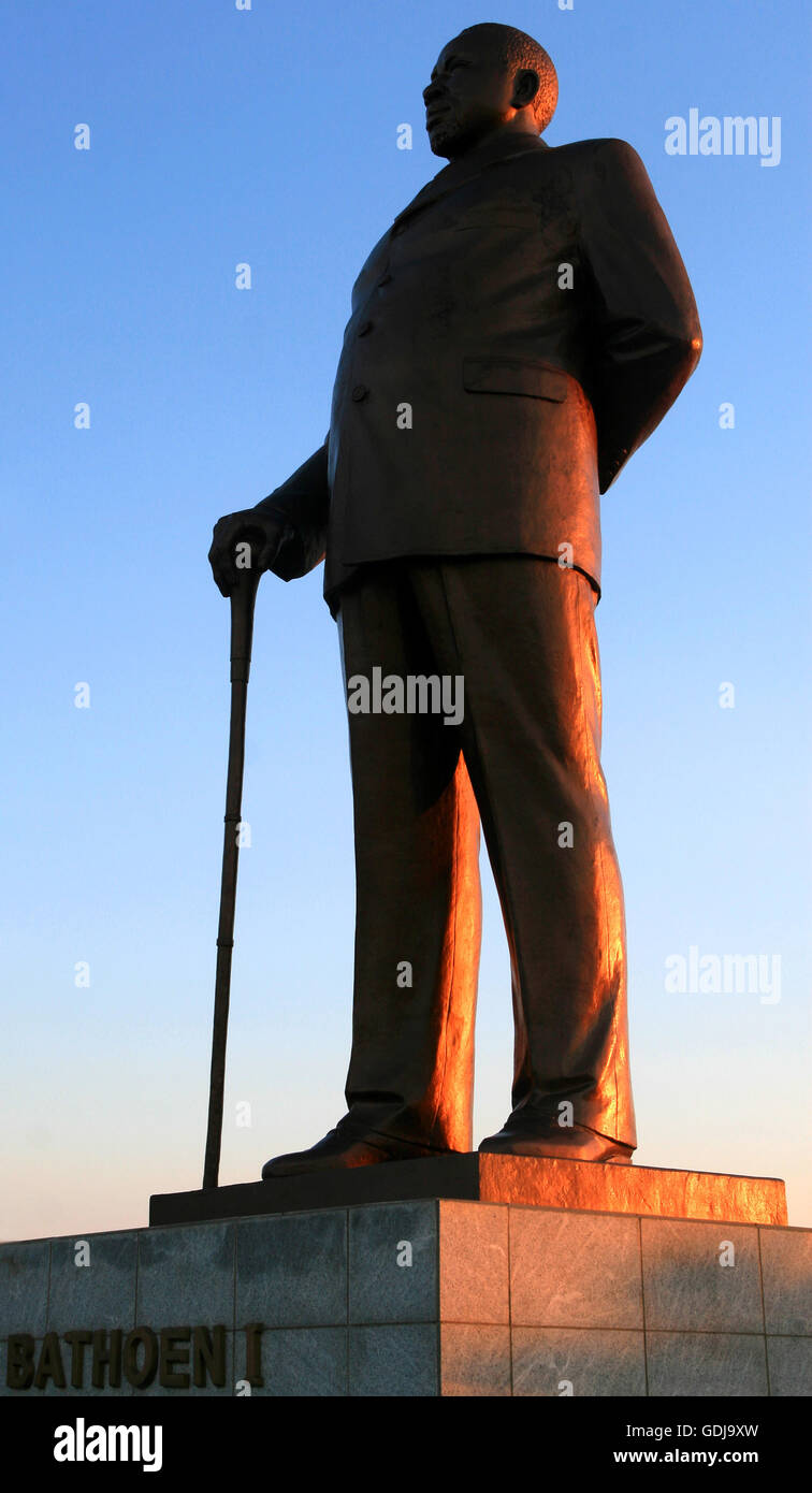 Three Dikgosi Monument, Gaborone, Botswana Stock Photo - Alamy