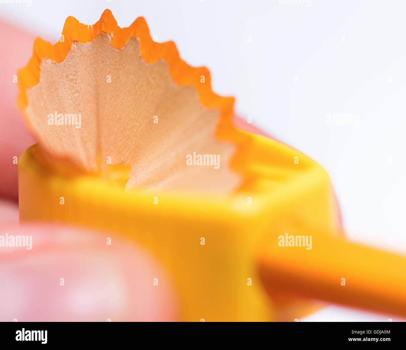 Man sharpening a pencil Stock Photo - Alamy