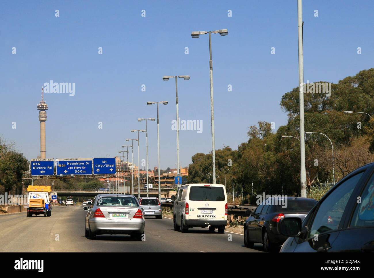 M1 traffic towards Johannesburg, Gauteng, South Africa Stock Photo - Alamy