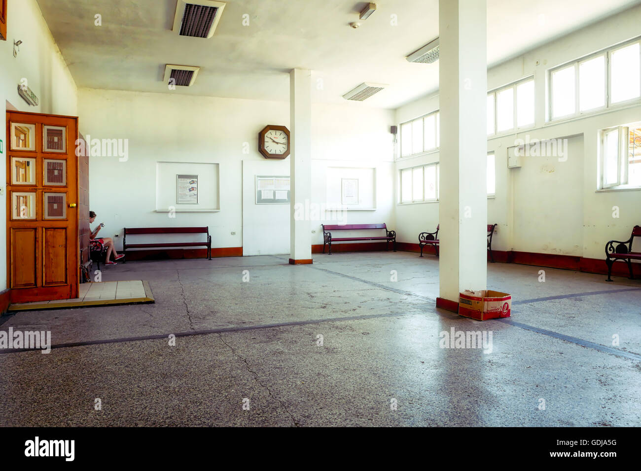 Waiting room interior railway station hi-res stock photography and ...