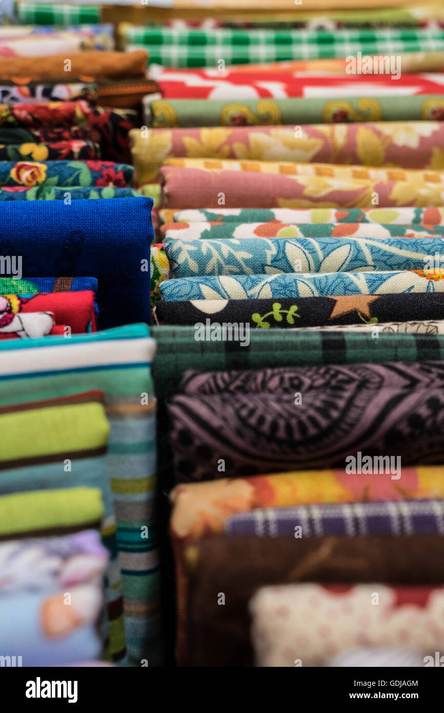 Stacks of sewing material hi-res stock photography and images - Alamy