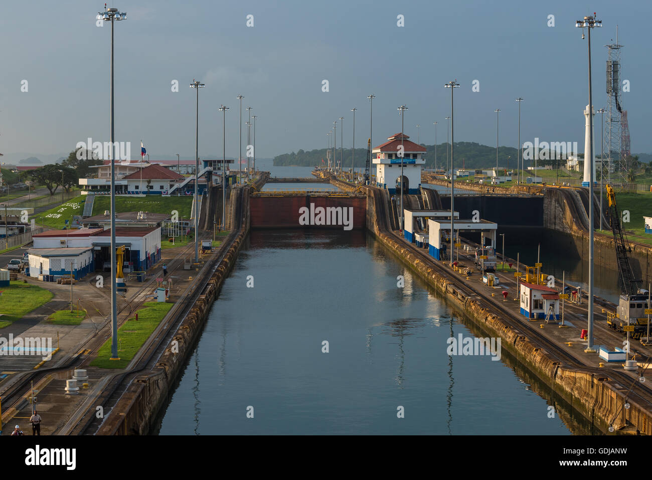 Panama canal route hi-res stock photography and images - Alamy