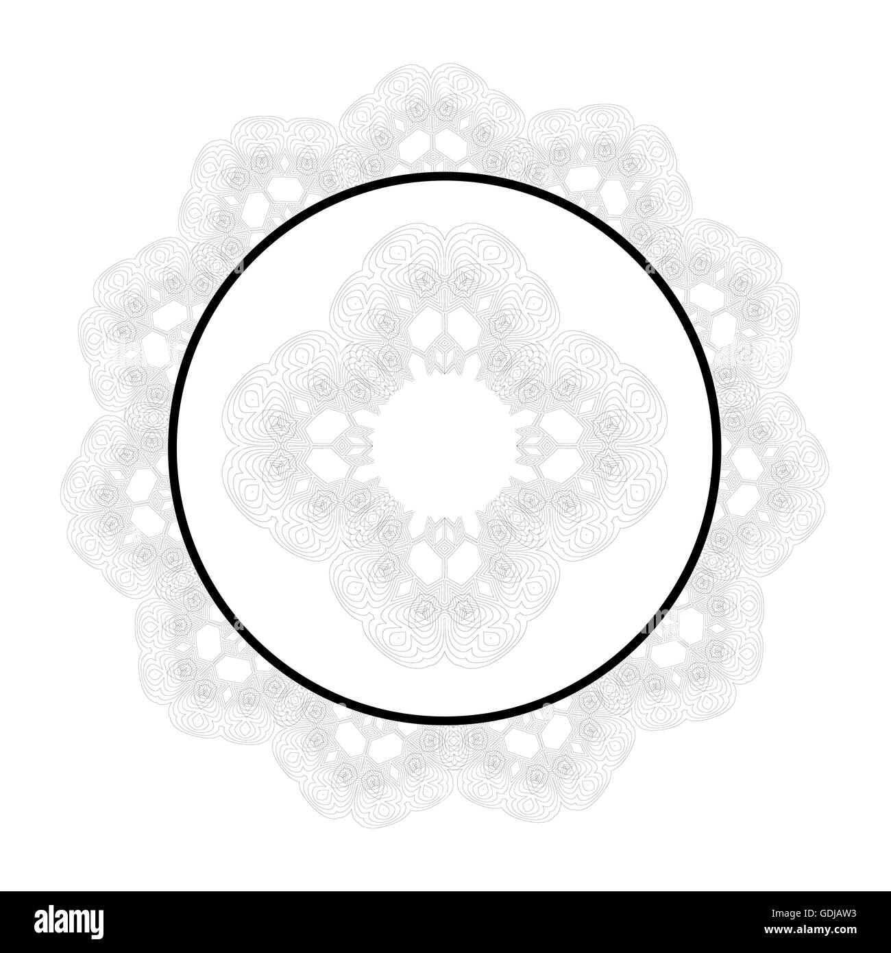 Retro Round Frame Stock Vector Image & Art - Alamy