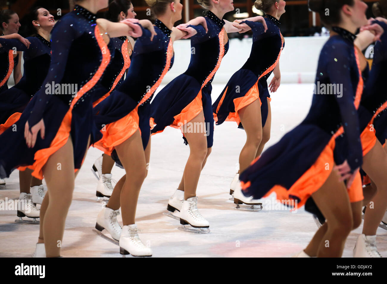 Synchronized skating hi-res stock photography and images - Alamy