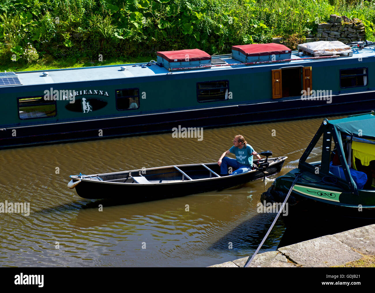 Bugsworth Canal Basin on the Peak Forest Canal, Derbyshire, England UK ...
