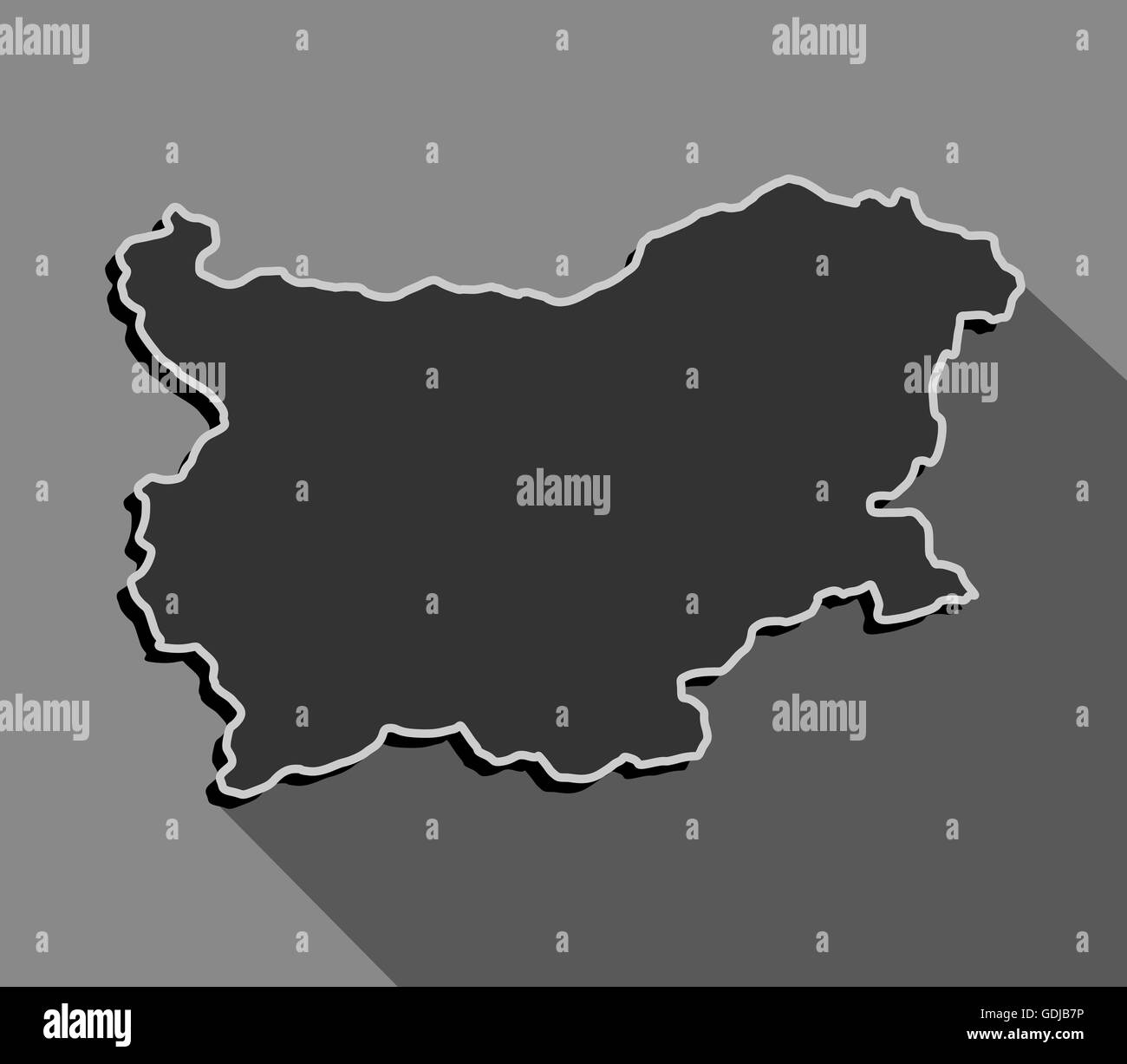 map of bulgaria Stock Photo - Alamy