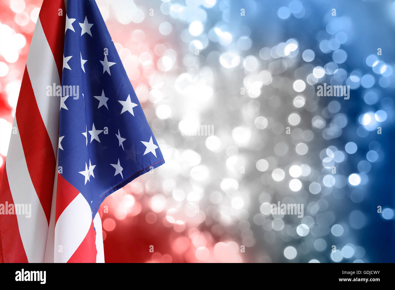 USA flag, red white and blue circles Stock Photo - Alamy