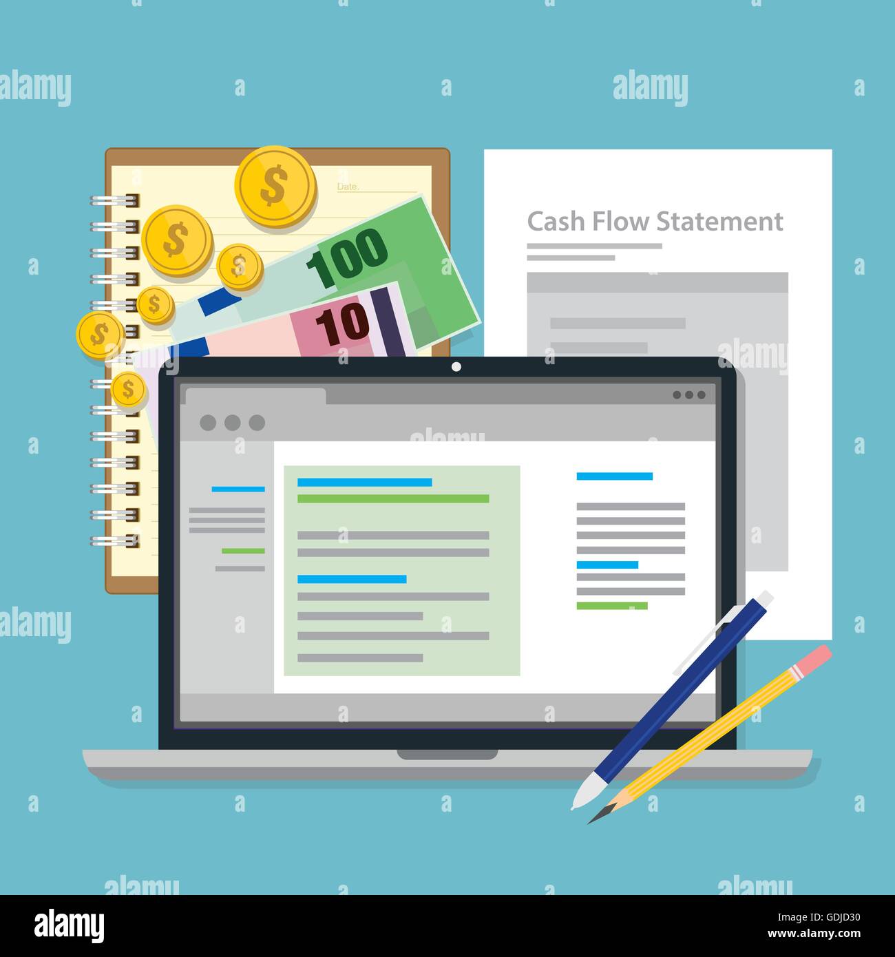 cash flow management Stock Vector Image & Art - Alamy