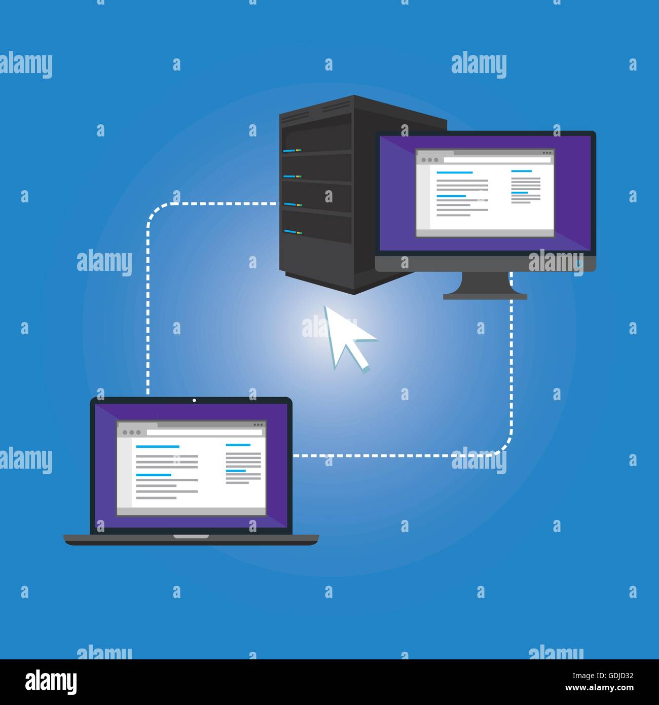 remote access computer and laptop Stock Vector Image & Art - Alamy