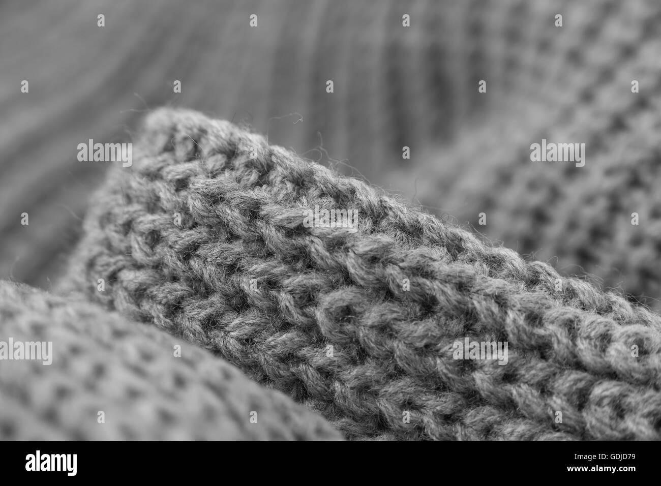 Gray wool pattern textured Black and White Stock Photos & Images - Alamy