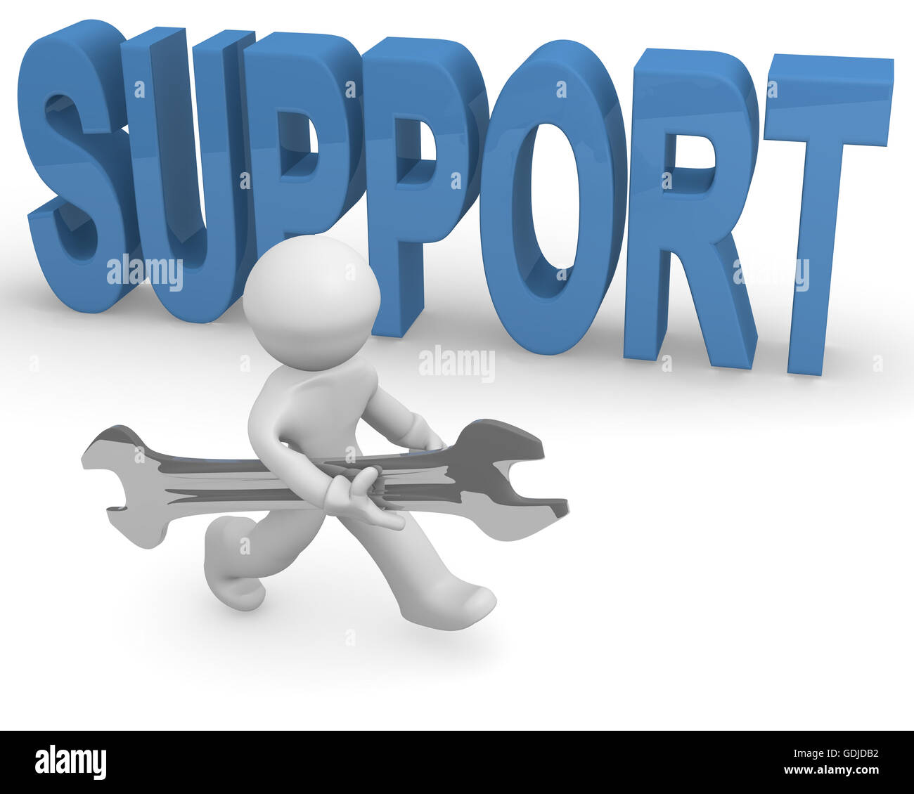 3d people man wrench businessman hi-res stock photography and images ...