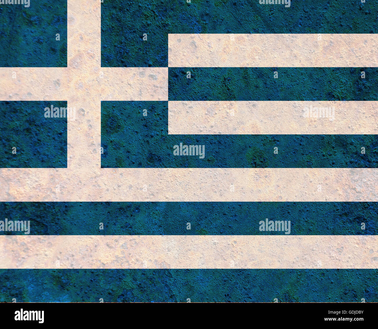 Flag on rusty metal Stock Photo - Alamy