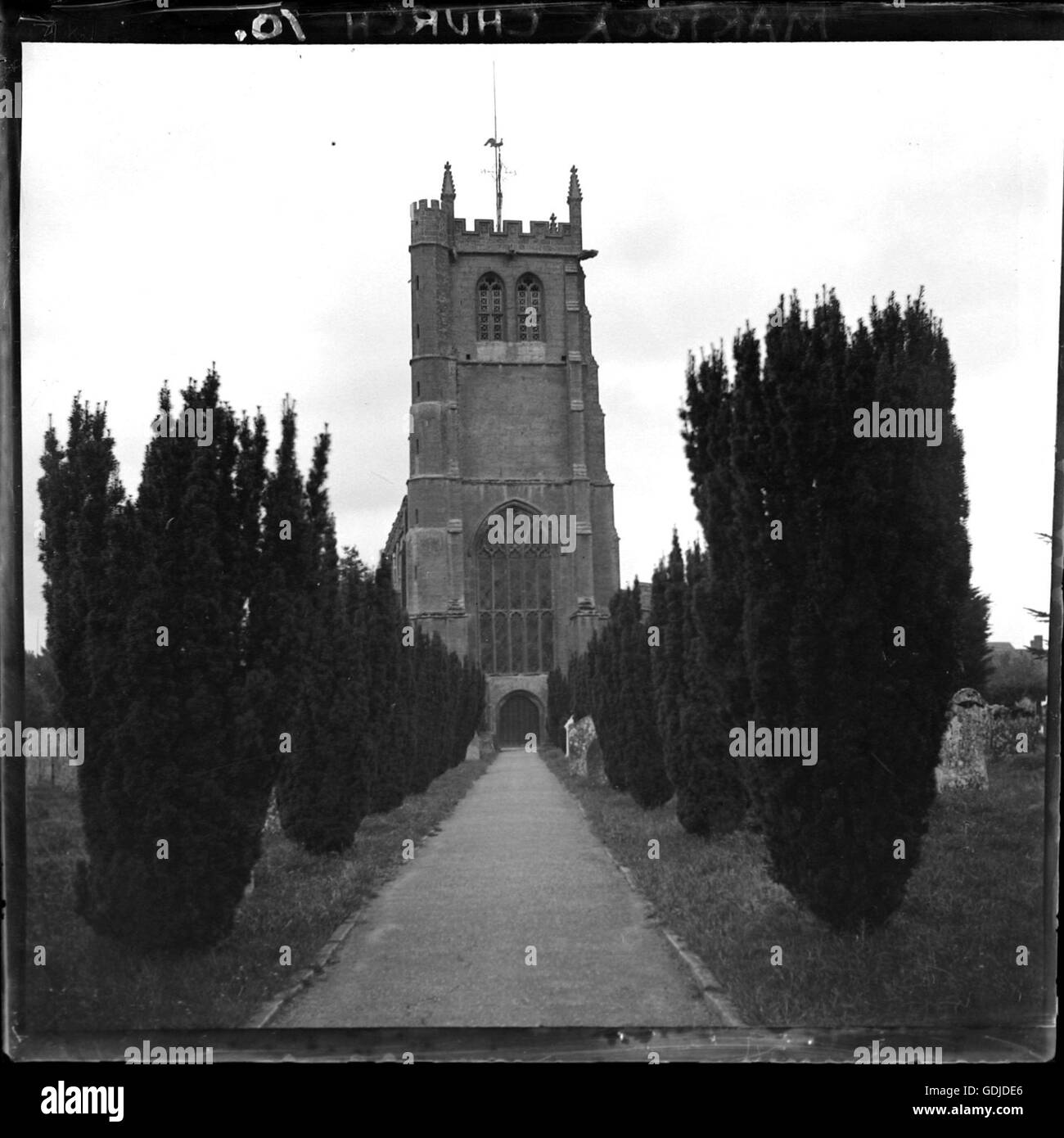 All Saints Church, Martock, Somerset c1900. Photograph by Tony Henshaw ...